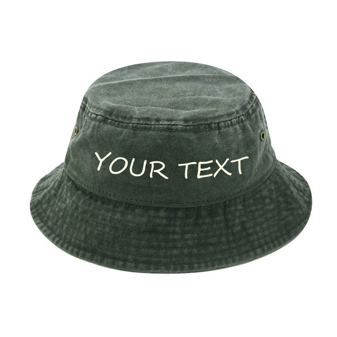 Embroidered Bucket Hat Personalized Hat Custom Bucket Hat Etsy