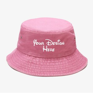 Customized Embroidered Bucket Hat Custom Text Embroidery Bucket Hat ...