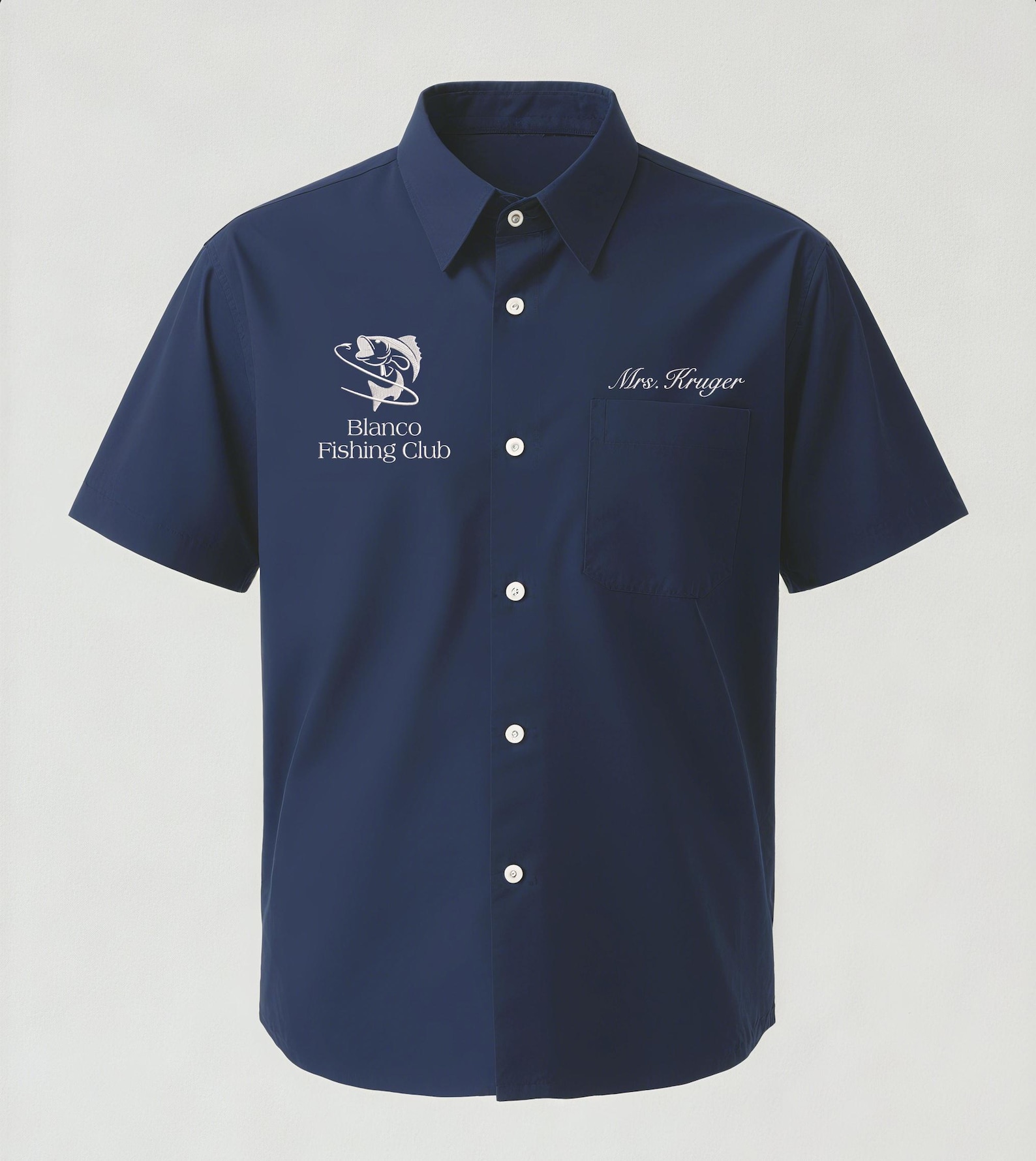 Uniform Workshirt With Custom Embroidered Name-custom Uniform Shirt ...