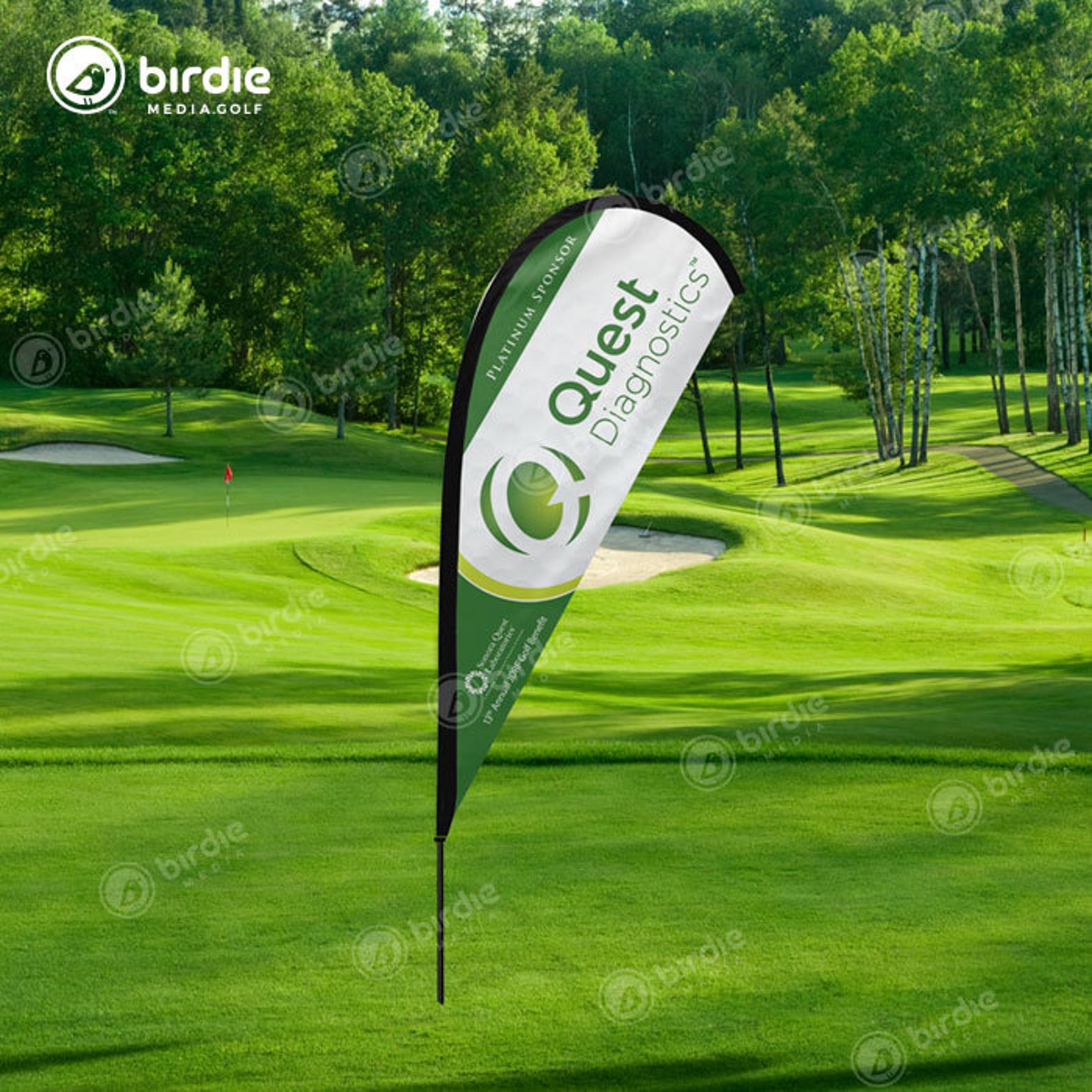 Golf Teardrop Flags Golf Tournament Feather Flags Replacement Golf Pin ...