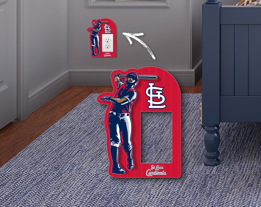 St Louis Cardinals LIGHT SWITCH PLATE Cover, Baseball Switch Cover ...