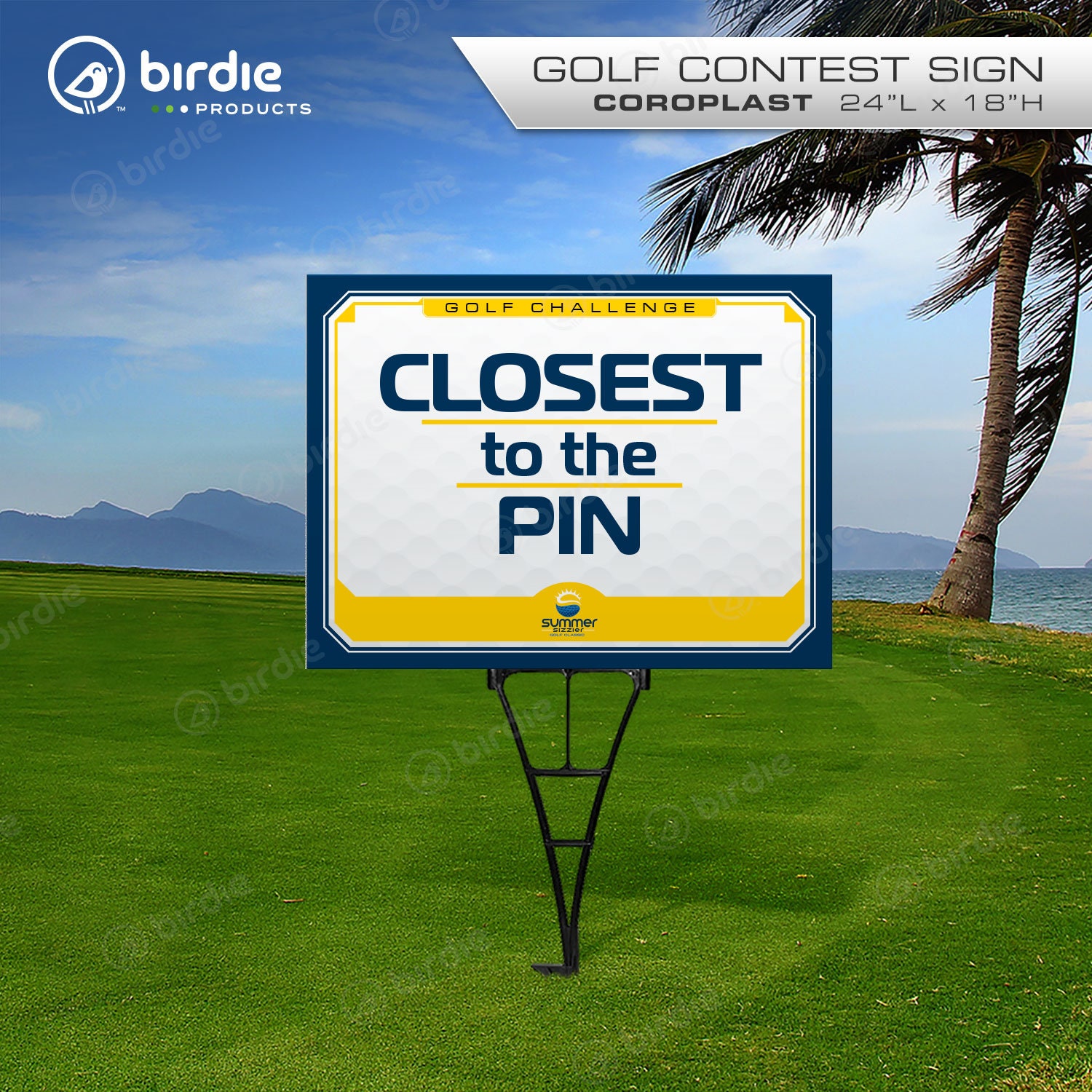 Golf Tee Signs Golf Tournament Signs 18" X 24" Coroplast Signs With ...