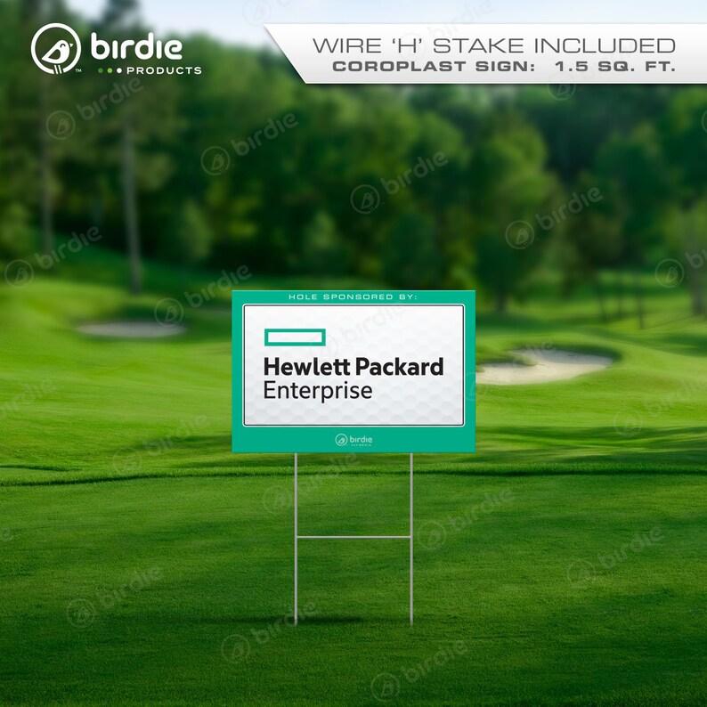 Golf Tee Signs Golf Tournament Signs 18 X 24 Coroplast Signs With ...