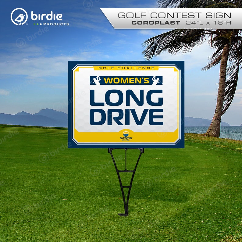 Golf Tee Signs Golf Tournament Signs 18" X 24" Coroplast Signs With ...