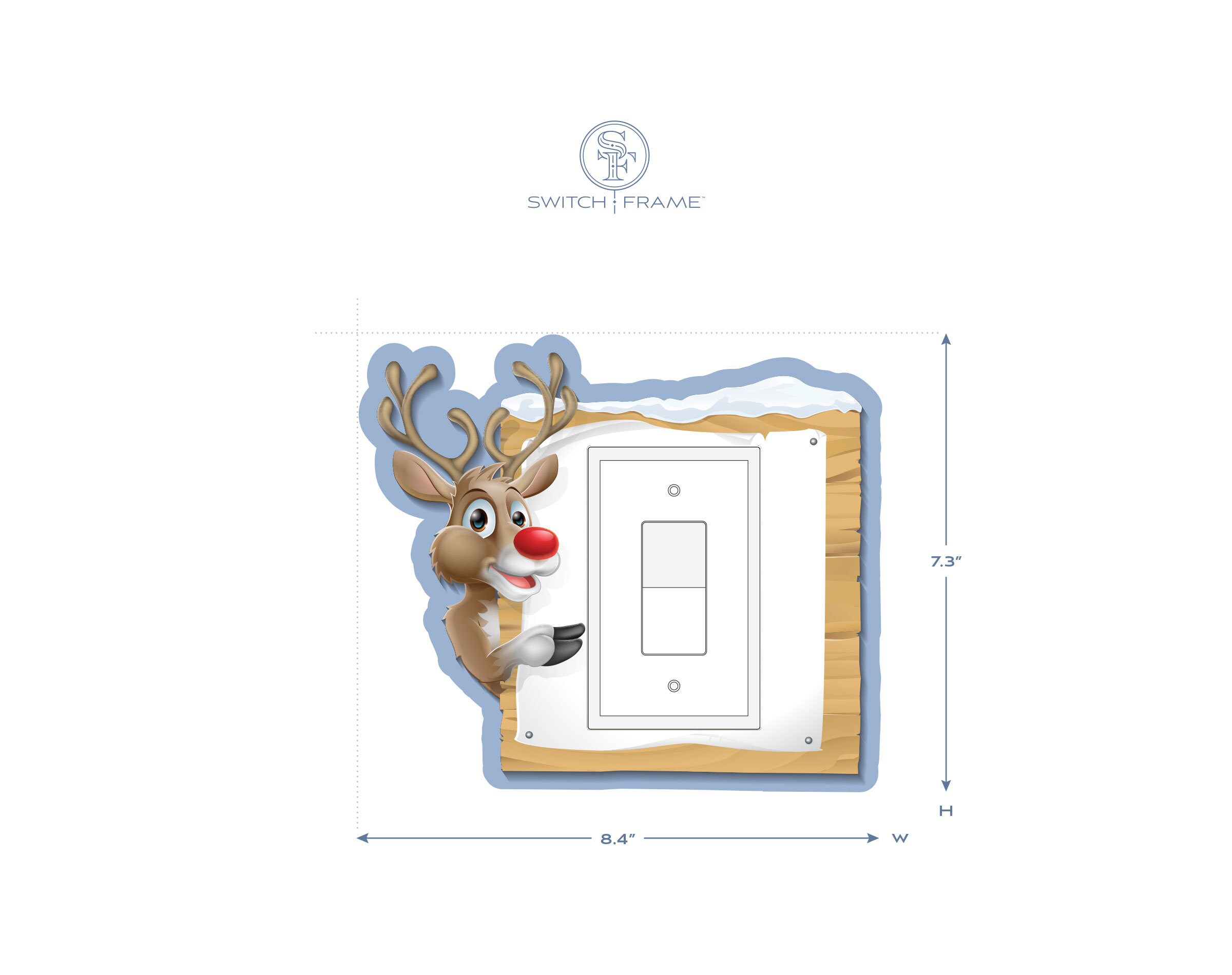 Christmas Magic Switch Frame, Decorative Light Switch Frame, Eye ...