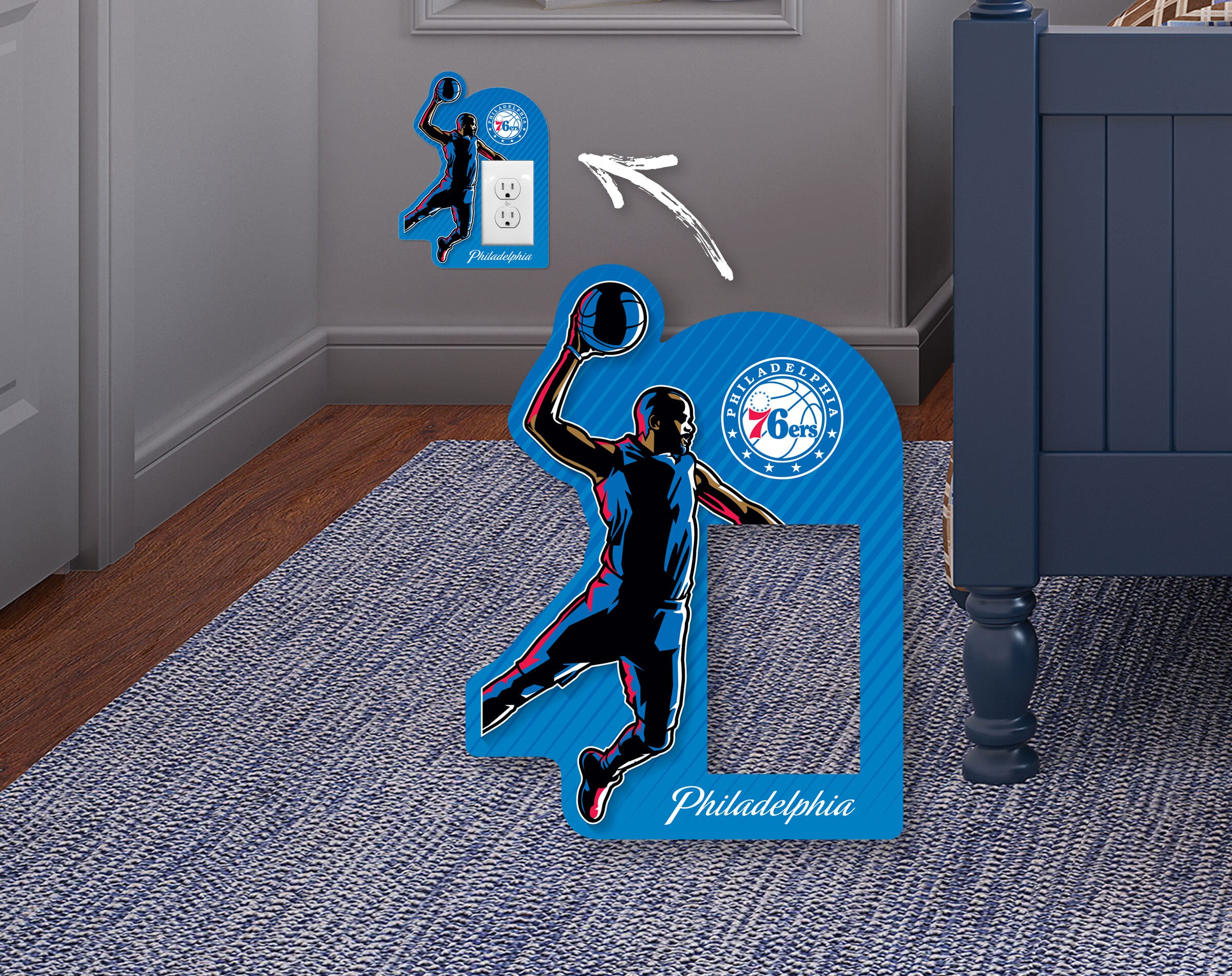 Los Angeles Lakers LIGHT SWITCH PLATE Cover, Basketball Switch Cover ...