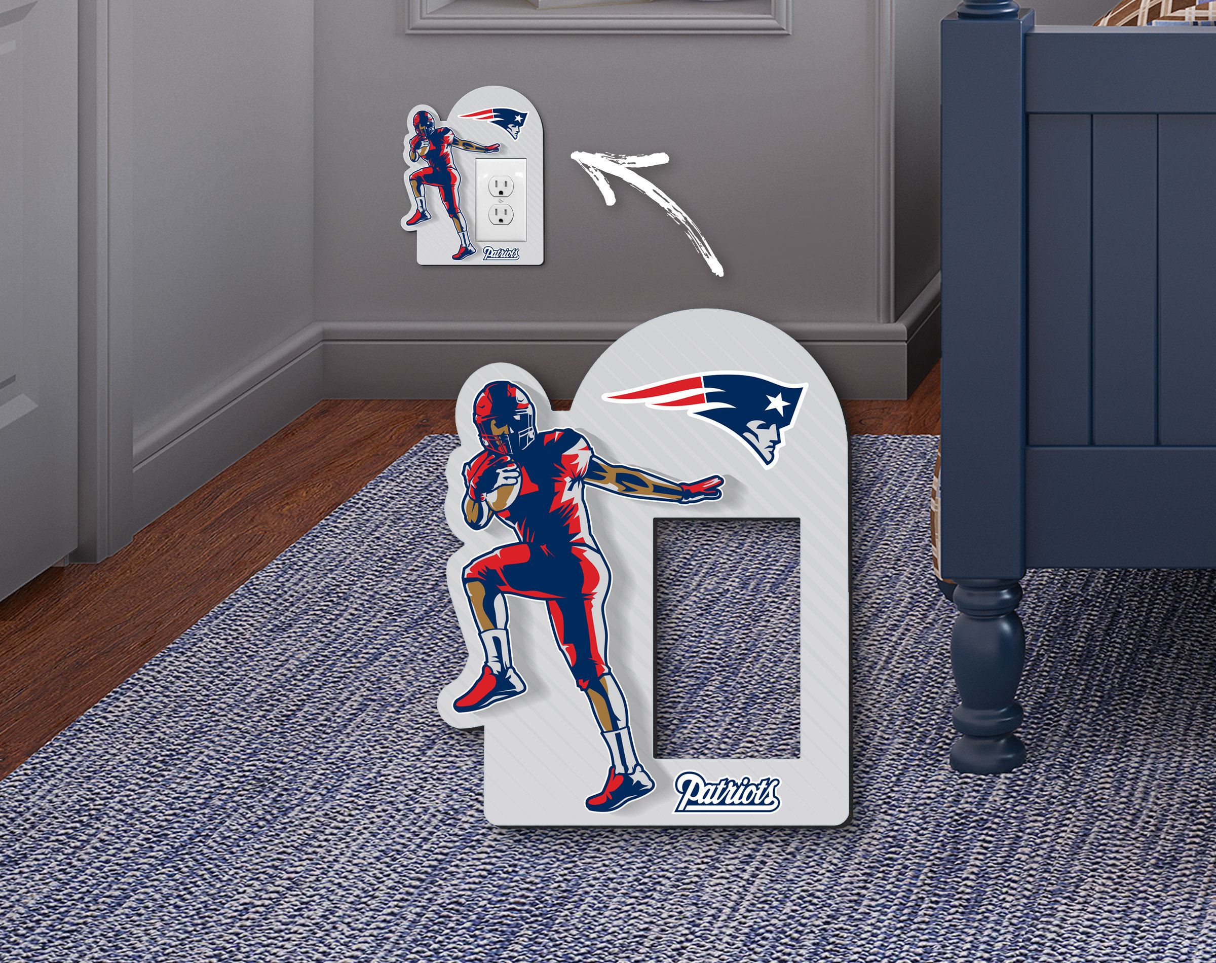 Dallas Cowboys LIGHT SWITCH PLATE Cover, Football Switch Cover ...