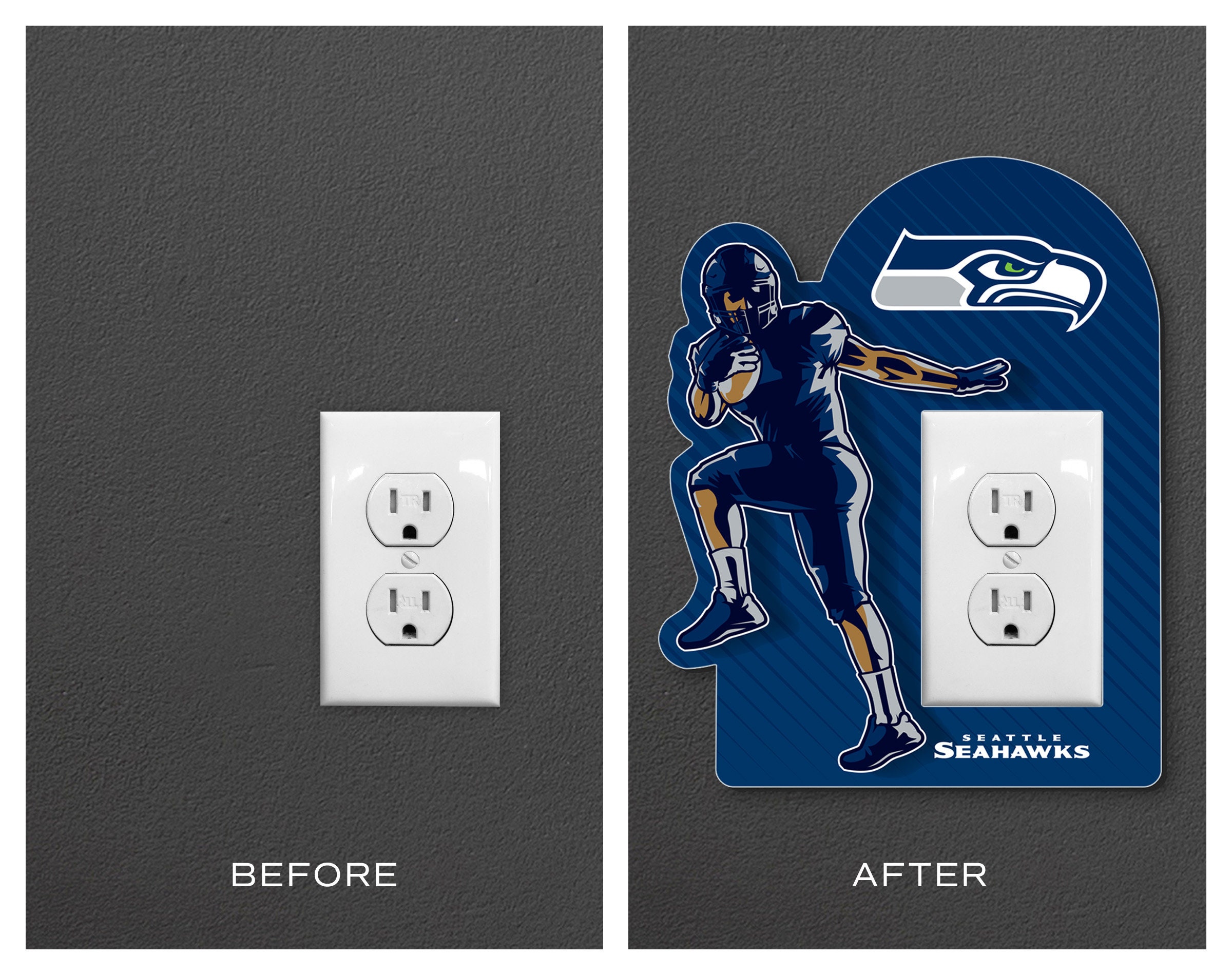 Dallas Cowboys LIGHT SWITCH PLATE Cover, Football Switch Cover ...