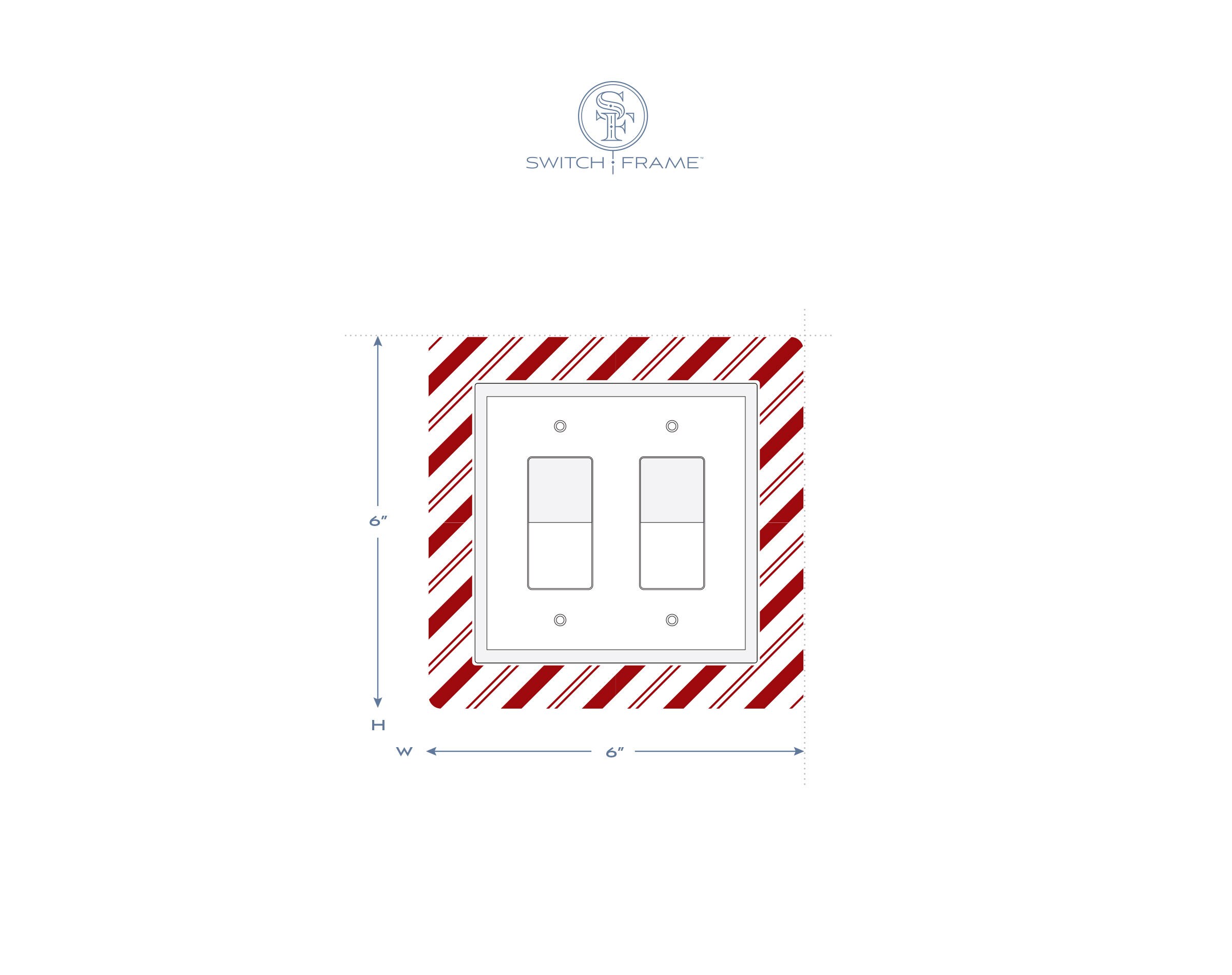 Peppermint Stick Light Switch Frame, Outlet Frame, Decorative Light ...