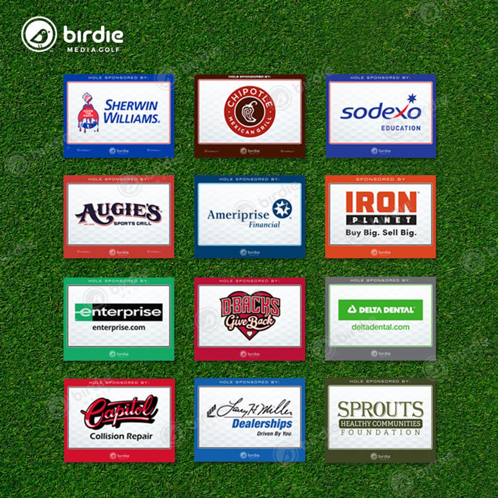 Golf Tee Signs Golf Tournament Signs 18" X 24" Coroplast Signs With ...