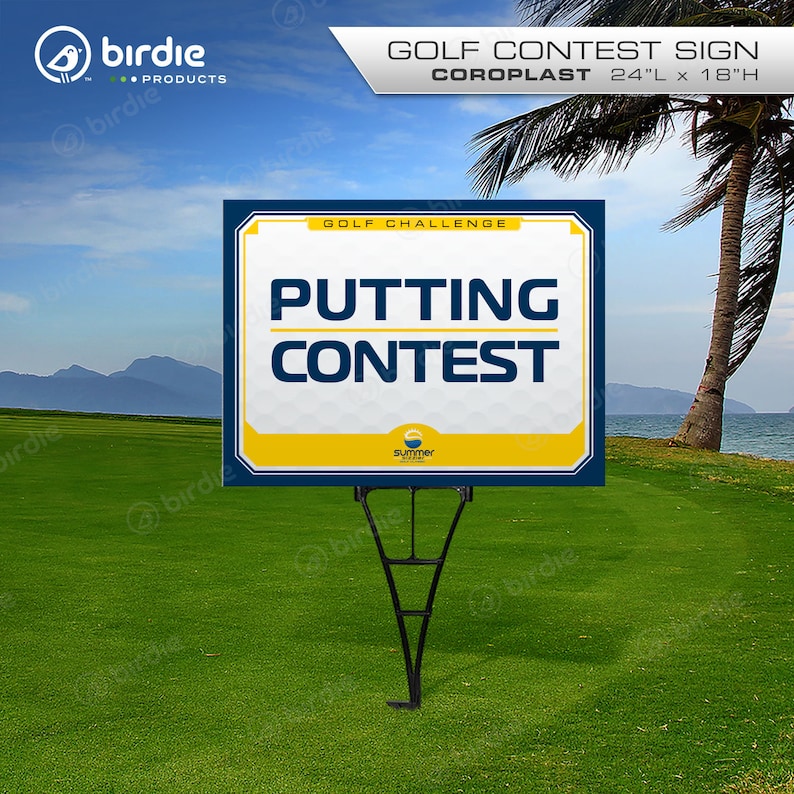 Golf Tee Signs Golf Tournament Signs 18" X 24" Coroplast Signs With ...