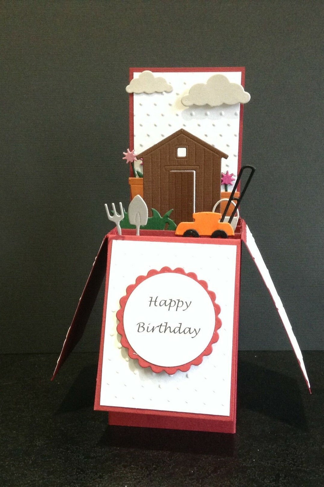 Handmade Pop up Garden Theme Card - Etsy