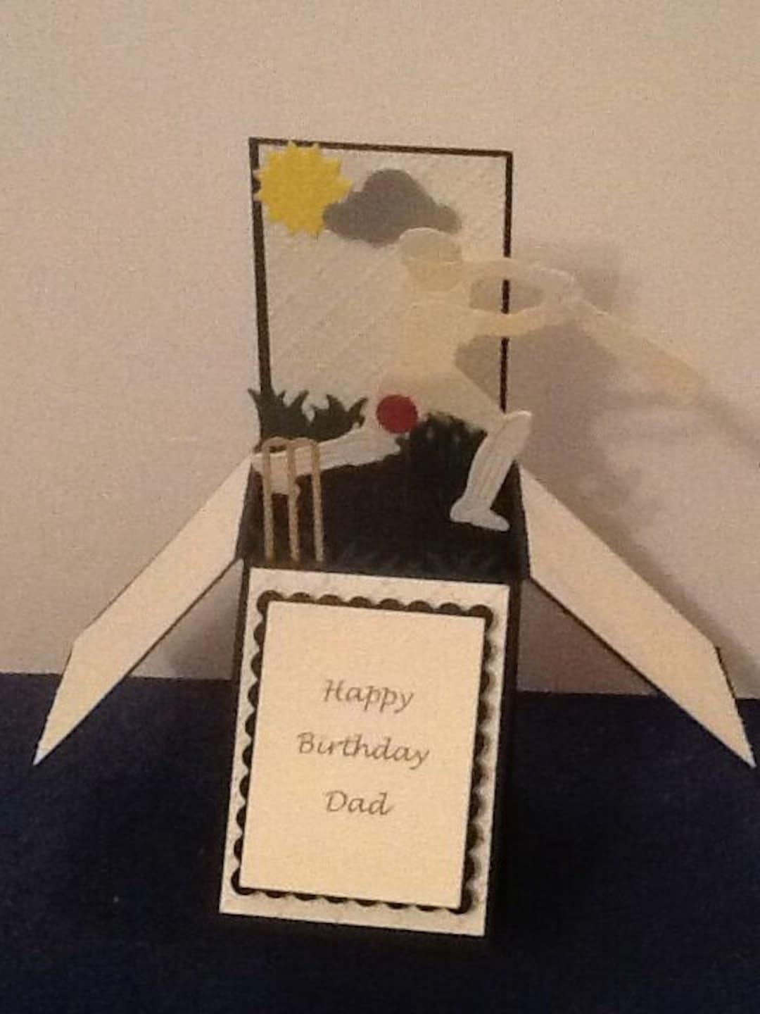 Handmade Cricket Theme Pop up Card - Etsy