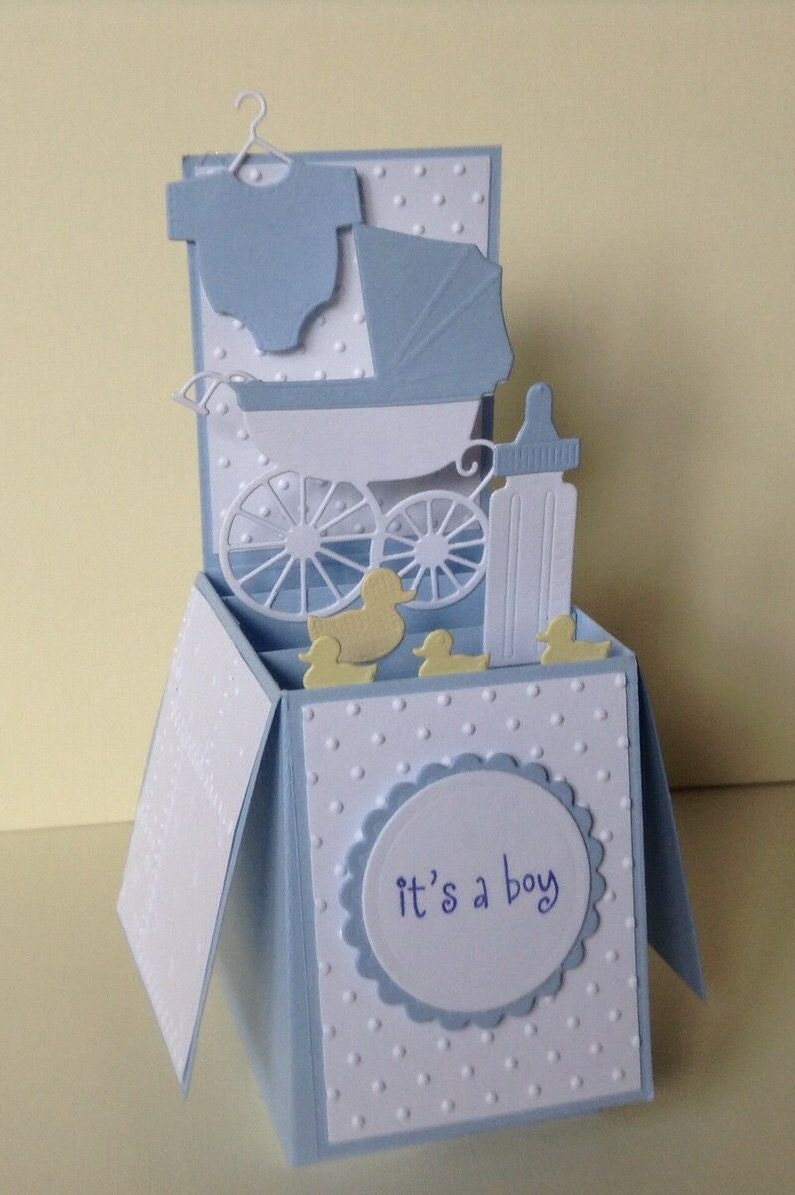 It’s a Boy Handmade Pop up Card - Etsy