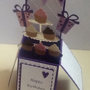 Handmade Cupcake Design Pop up Card - Etsy