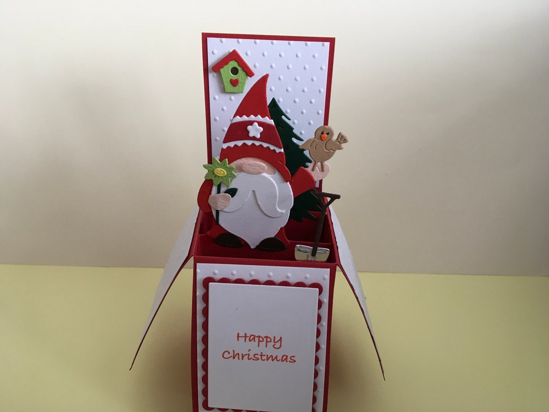 Handmade Christmas Pop up Gonk Card - Etsy
