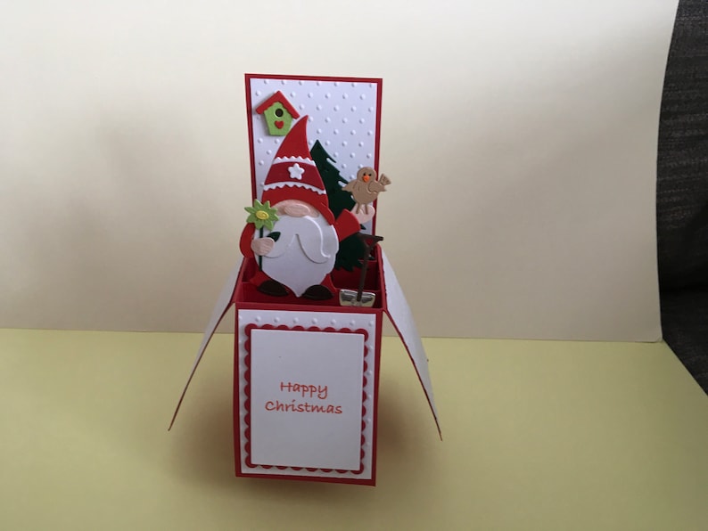 Handmade Christmas Pop up Gonk Card - Etsy