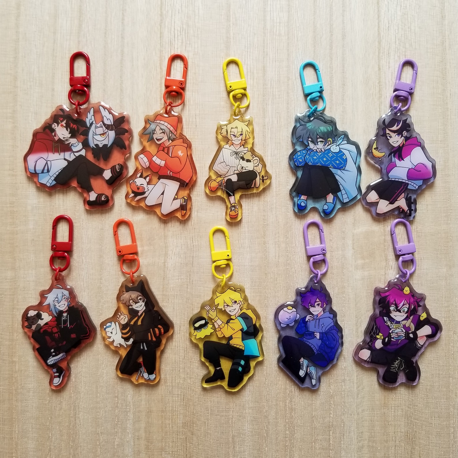 Nijisanji EN Colour Epoxy Charms Luxiem / Noctyx / Xsoleil - Etsy