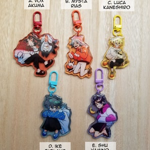 NEW KRISIS Nijisanji EN Colour Epoxy Charms Luxiem / Noctyx / Xsoleil ...