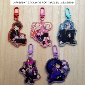 Nijisanji EN Colour Epoxy Charms Luxiem / Noctyx / Xsoleil - Etsy