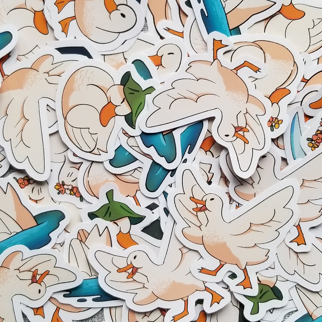 Albert the Duck Vinyl Stickers - Etsy