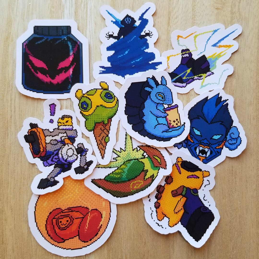 Valorant Pixel Vinyl Stickers - Etsy