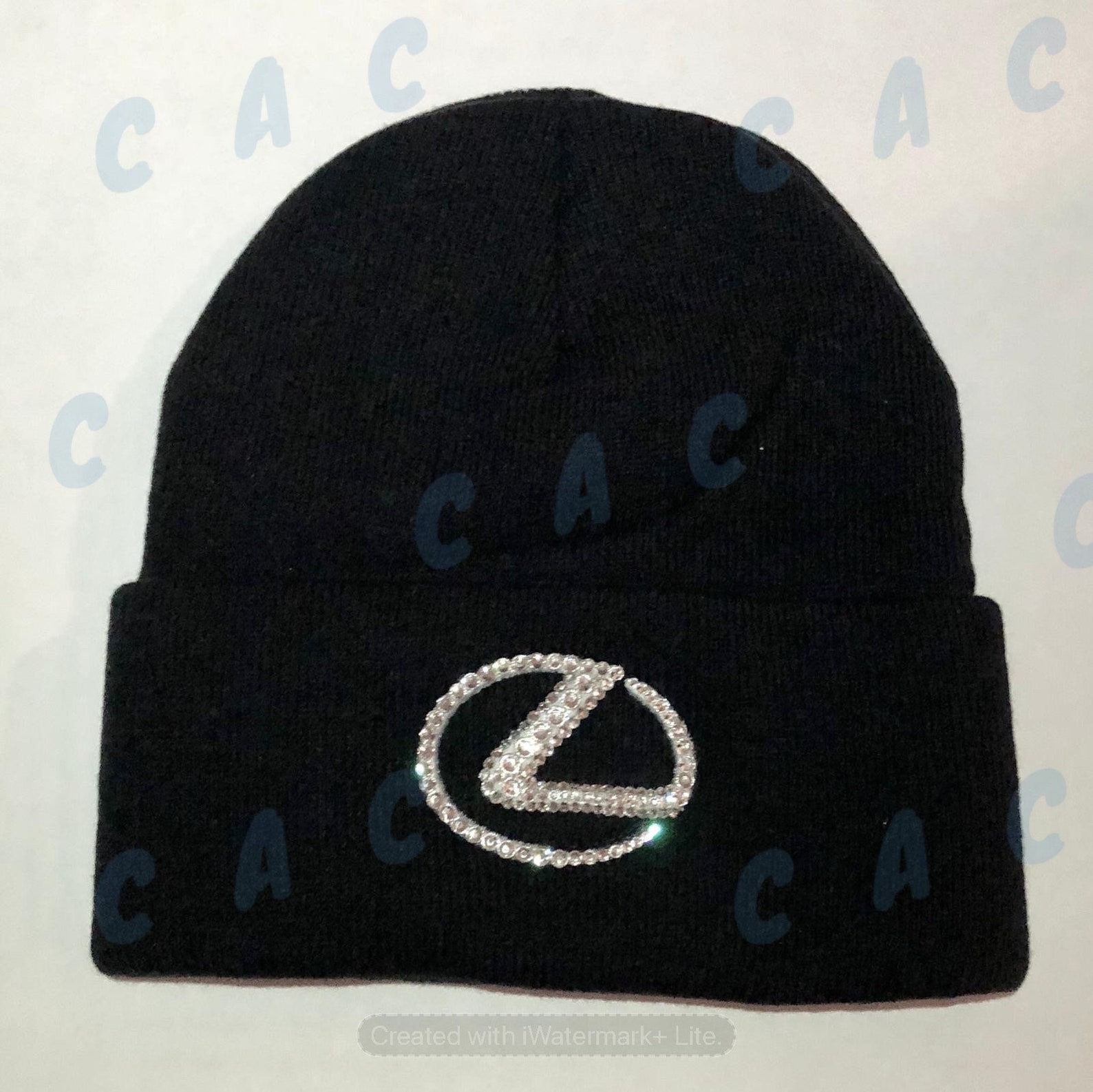 Lexus F Sport Black Folded Beanie Hat Made With Bling | Etsy