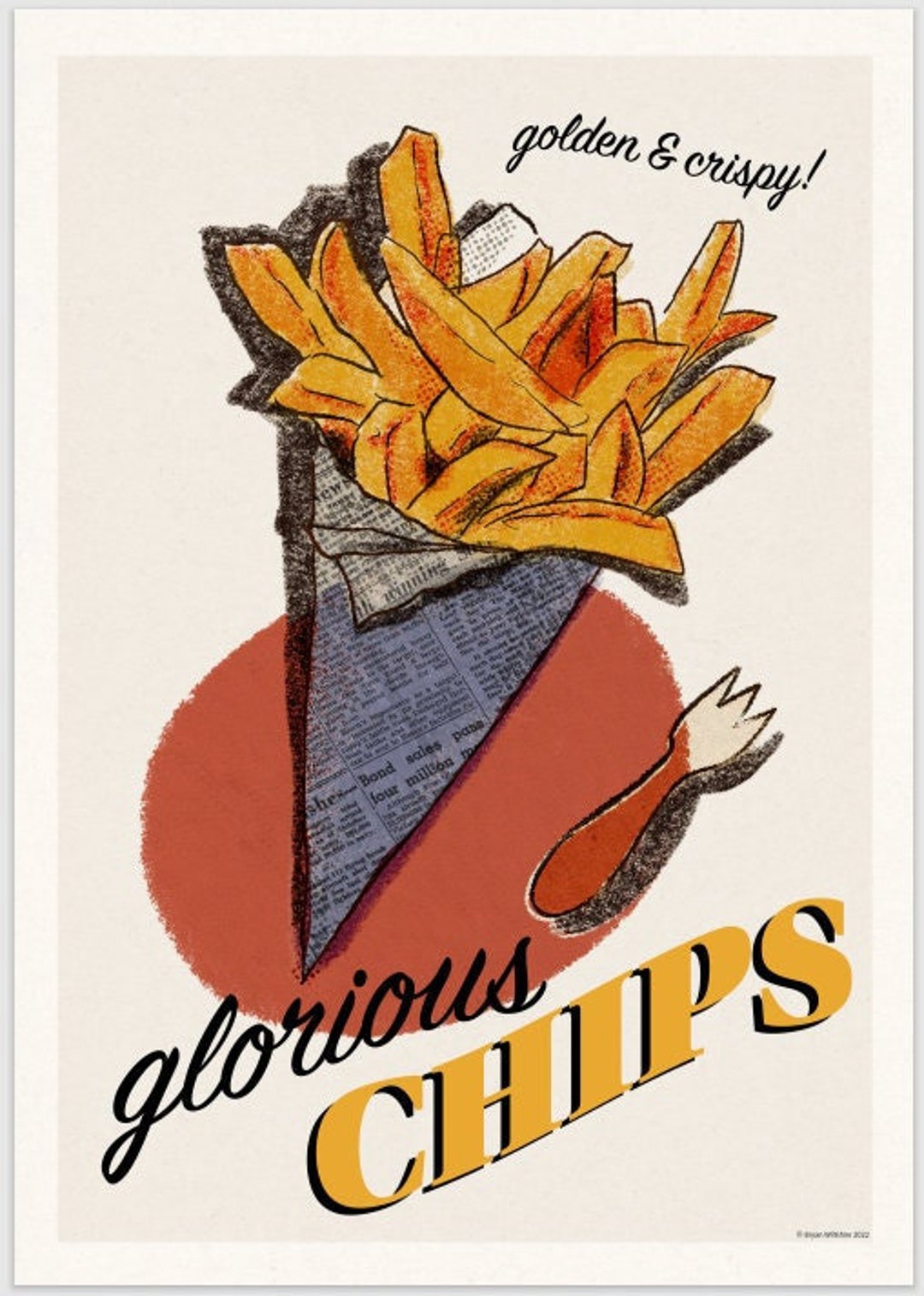 Glorious Chips Poster - Etsy