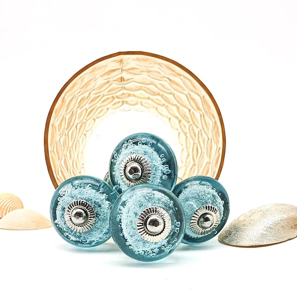 Blue Glass Knob - Etsy