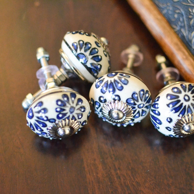 Navy Blue Knobs - Etsy