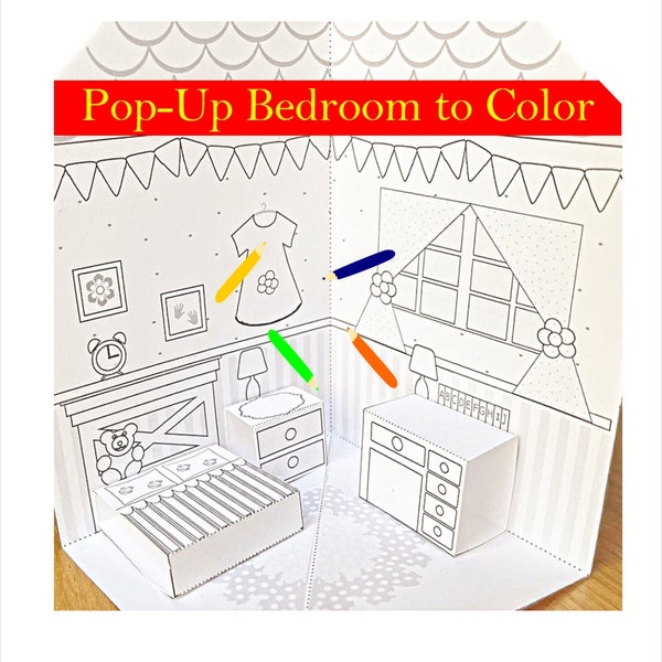 Printable Pop up House - Etsy