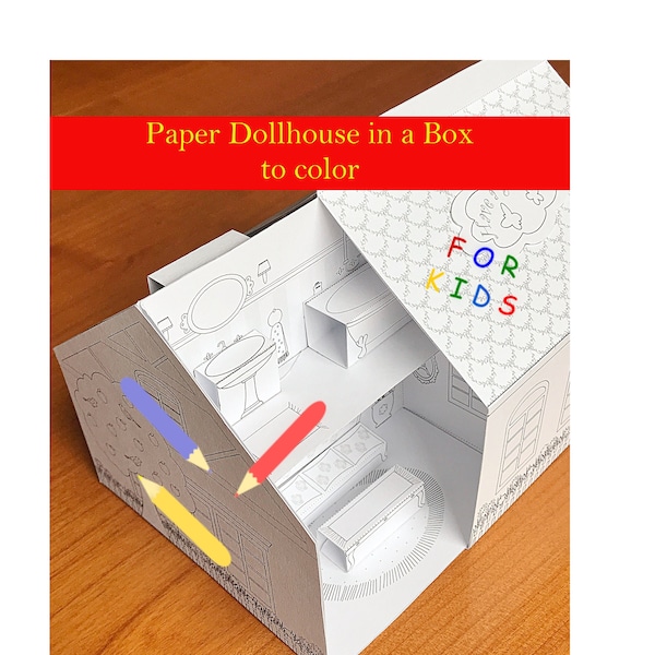 Paper Dollhouse Kit - Etsy