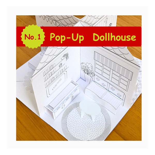 Printable Pop up House - Etsy