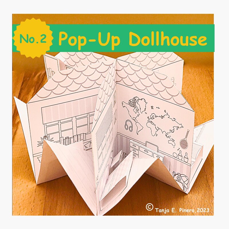 Printable Pop up House - Etsy