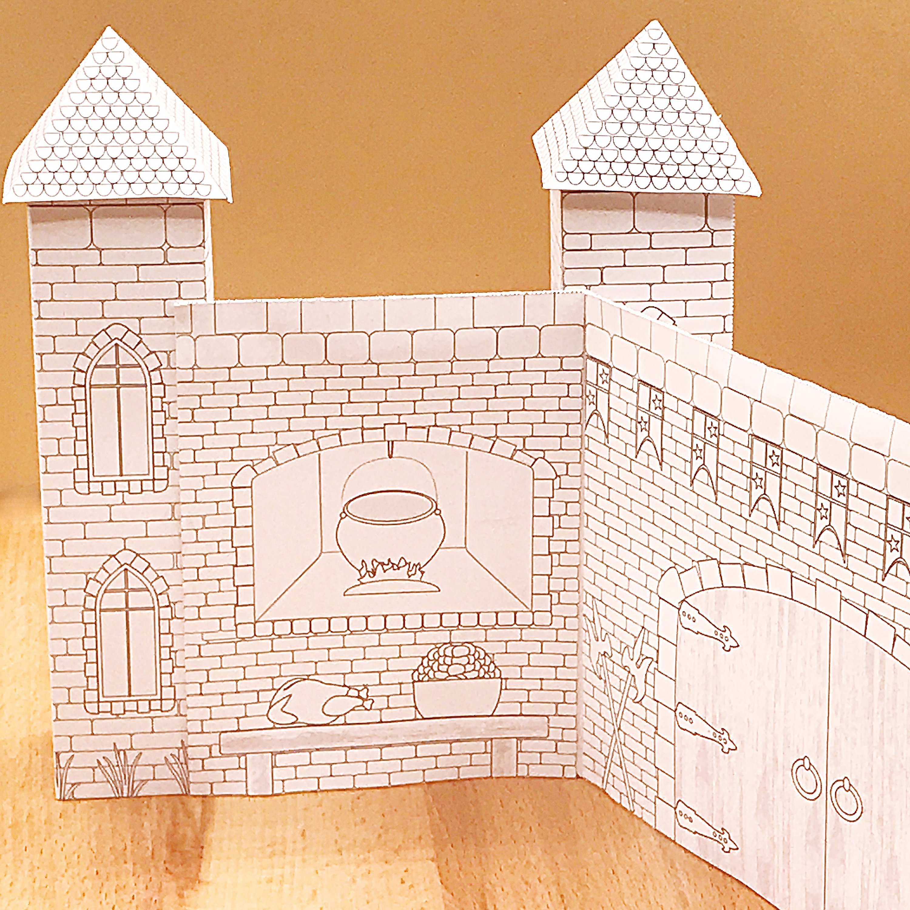 DIY Castle Craft Kit for Kids | Color & Assemble Castle Figurines | Fun ...