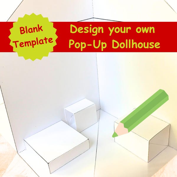 Printable Pop up House - Etsy