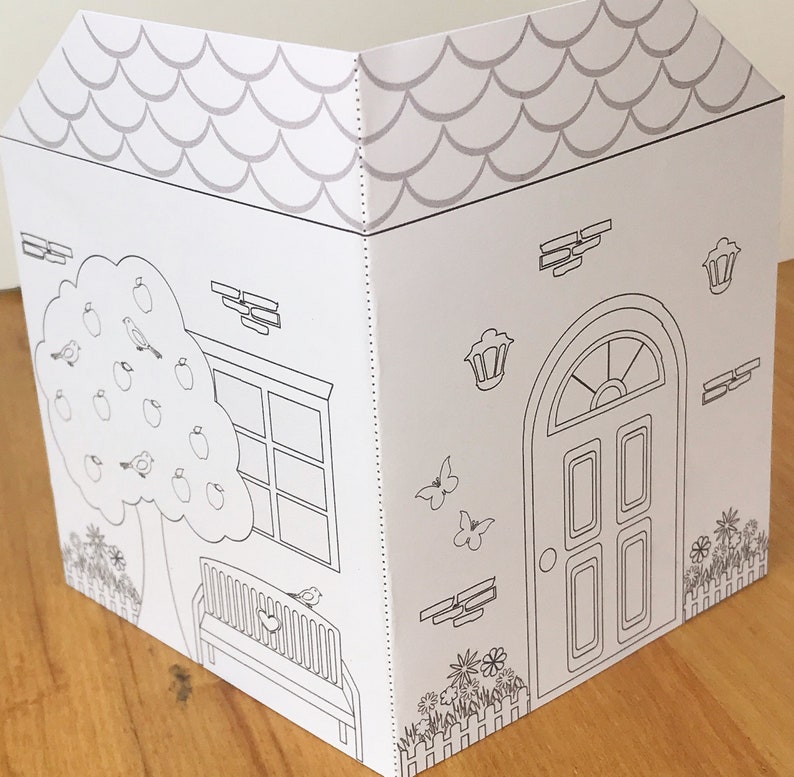 DIY Pop-up Home-office to Color and Assemble, Working From Home ...