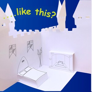 DIY Pop-up Castle Template for Individual Design, PDF, SVG, 3D Castle ...