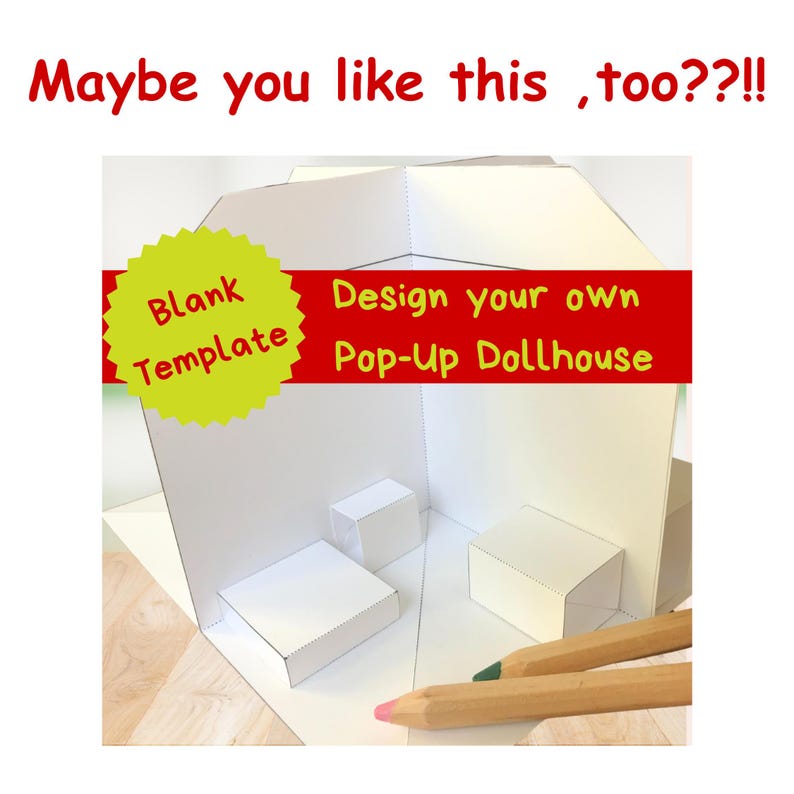 Blank Pop-up Castle, Printable Paper Craft Kit, SVG, PDF, 3D Castle ...
