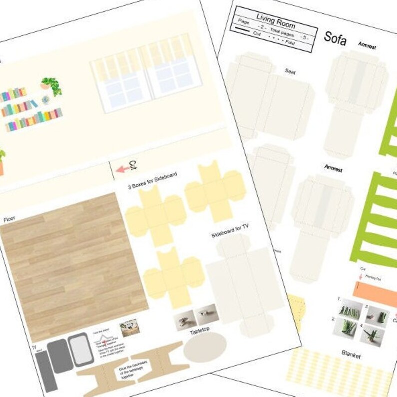 Gift Explosion Box With Living Room Decor/money Gifts/printable Box ...