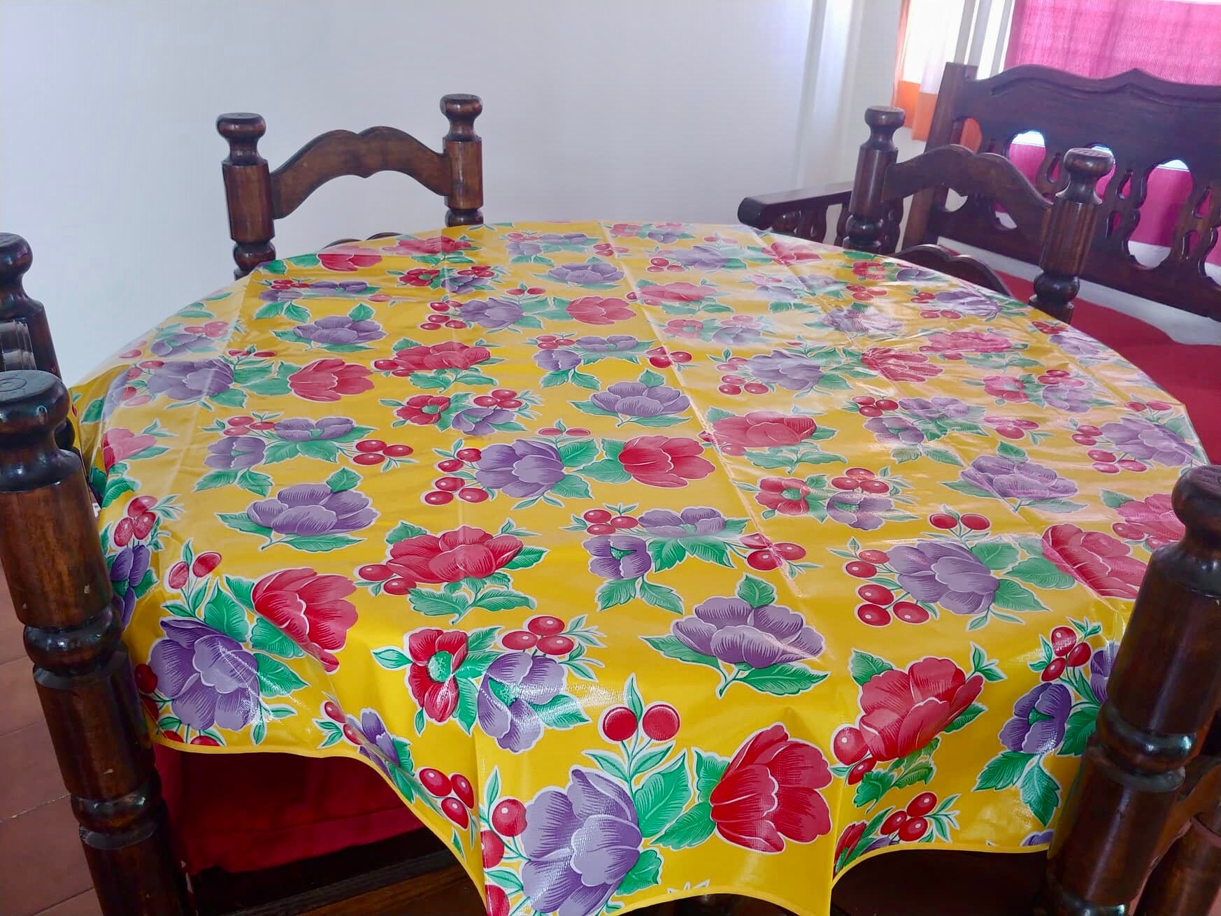 Berries & Flowers Mexican Tablecloth: Various Sizes and Colors | Etsy