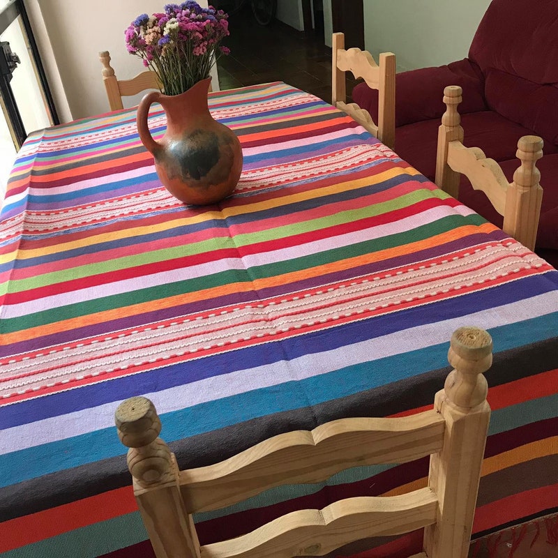 Striped Tablecloth - Etsy
