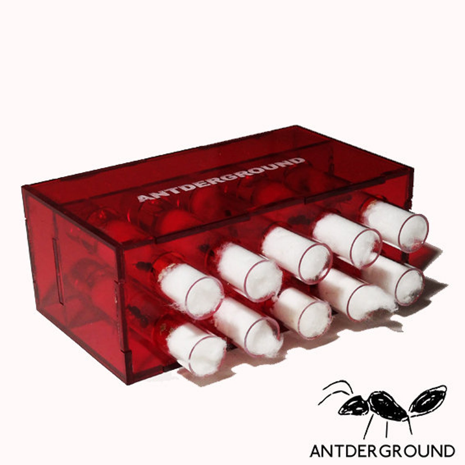 Test Tube Rack + 10 Test Tubes (without Cap) - // Ant Nest // Ant Farm ...