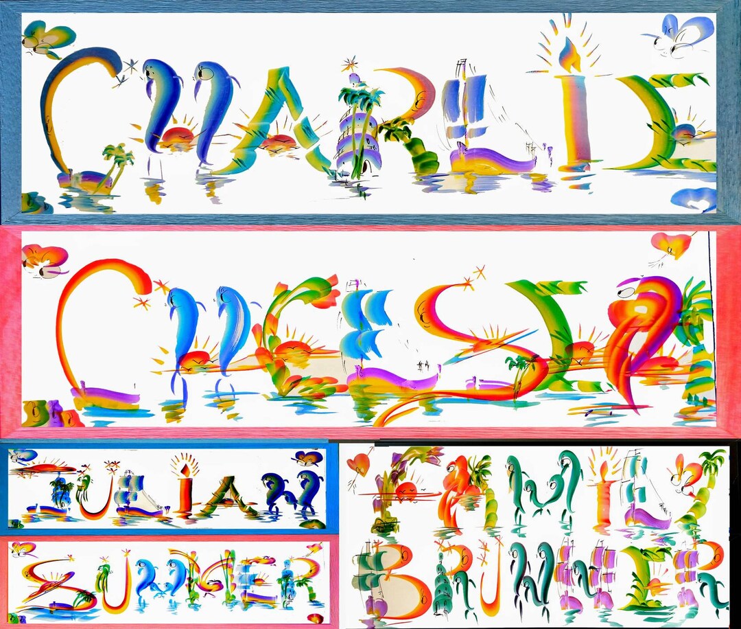 Name Art, Home Deco Wallpaper in Wooden Frame 47 Cm21cm1 Cm,kids ...