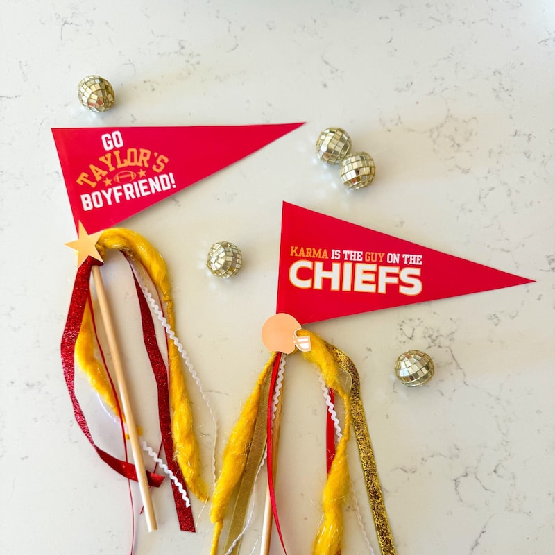 Travis Kelce and Red Flag - Etsy