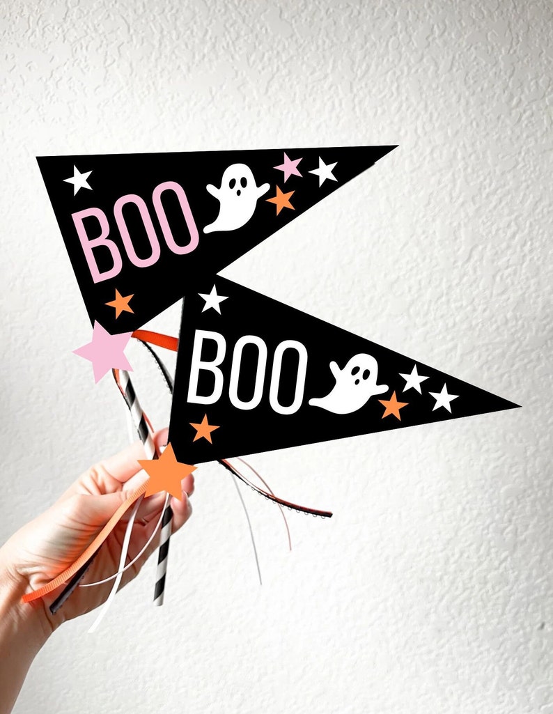 Printable Ghost Pennant, Halloween Boo Basket Decor (PDF Pattern) - Etsy