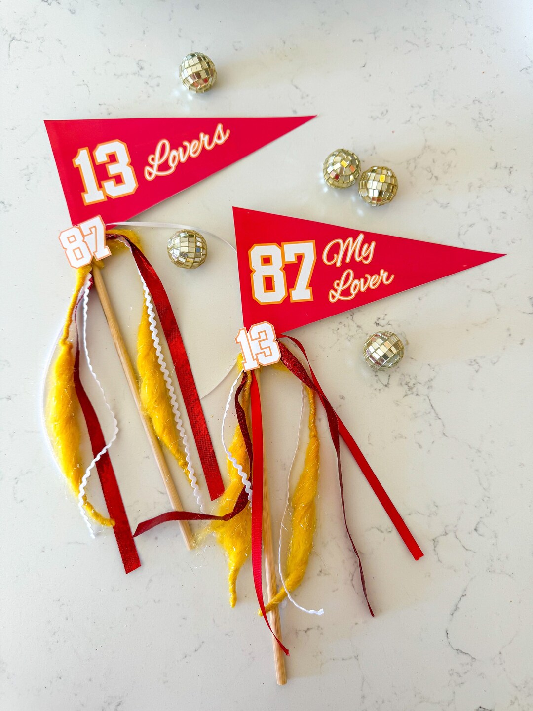 Taylor Swift Superbowl Party Decorations, Kansas City Chief Flags ...
