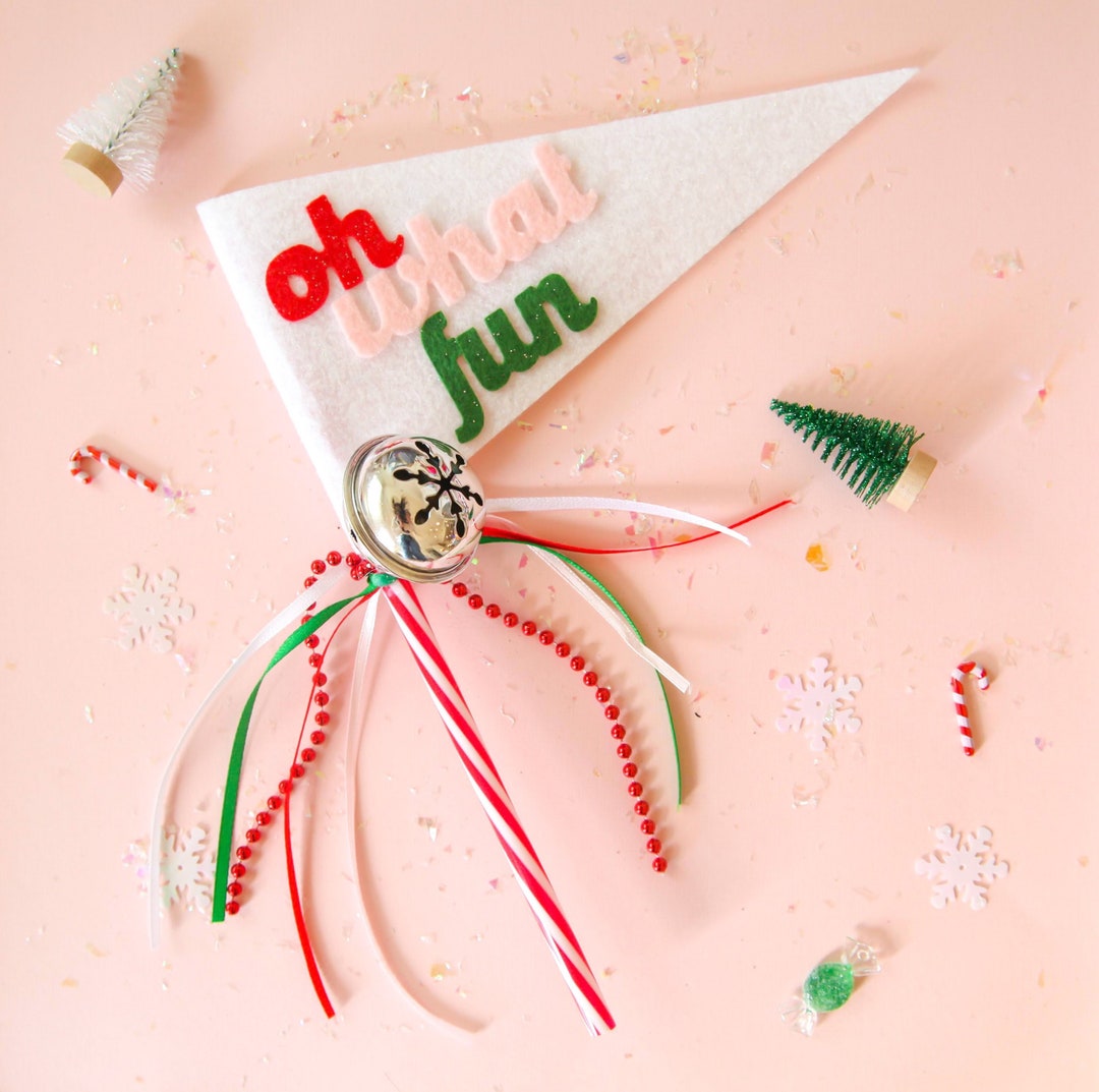 Felt Christmas Flag, Christmas Pennant, Christmas Flag, Felt Christmas ...