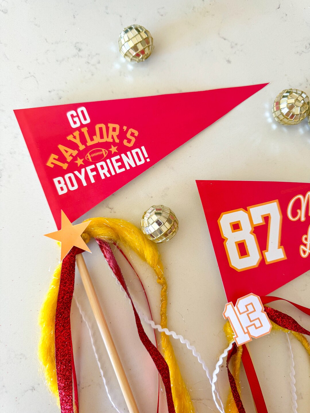 Taylor Swift Superbowl Party Decorations, Kansas City Chief Flags ...