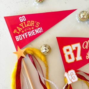 Taylor Swift Superbowl Party Decorations, Kansas City Chief Flags ...